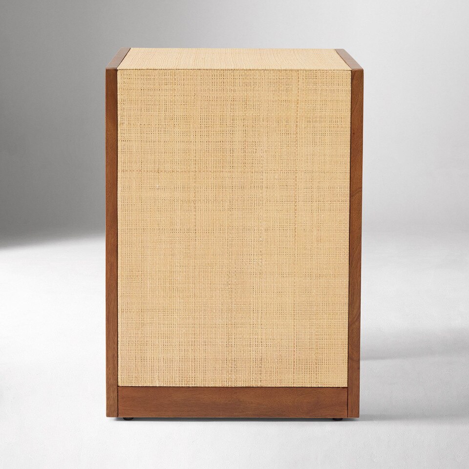 Baldwin Raffia Storage Side Table (46 cm) - West Elm Australia